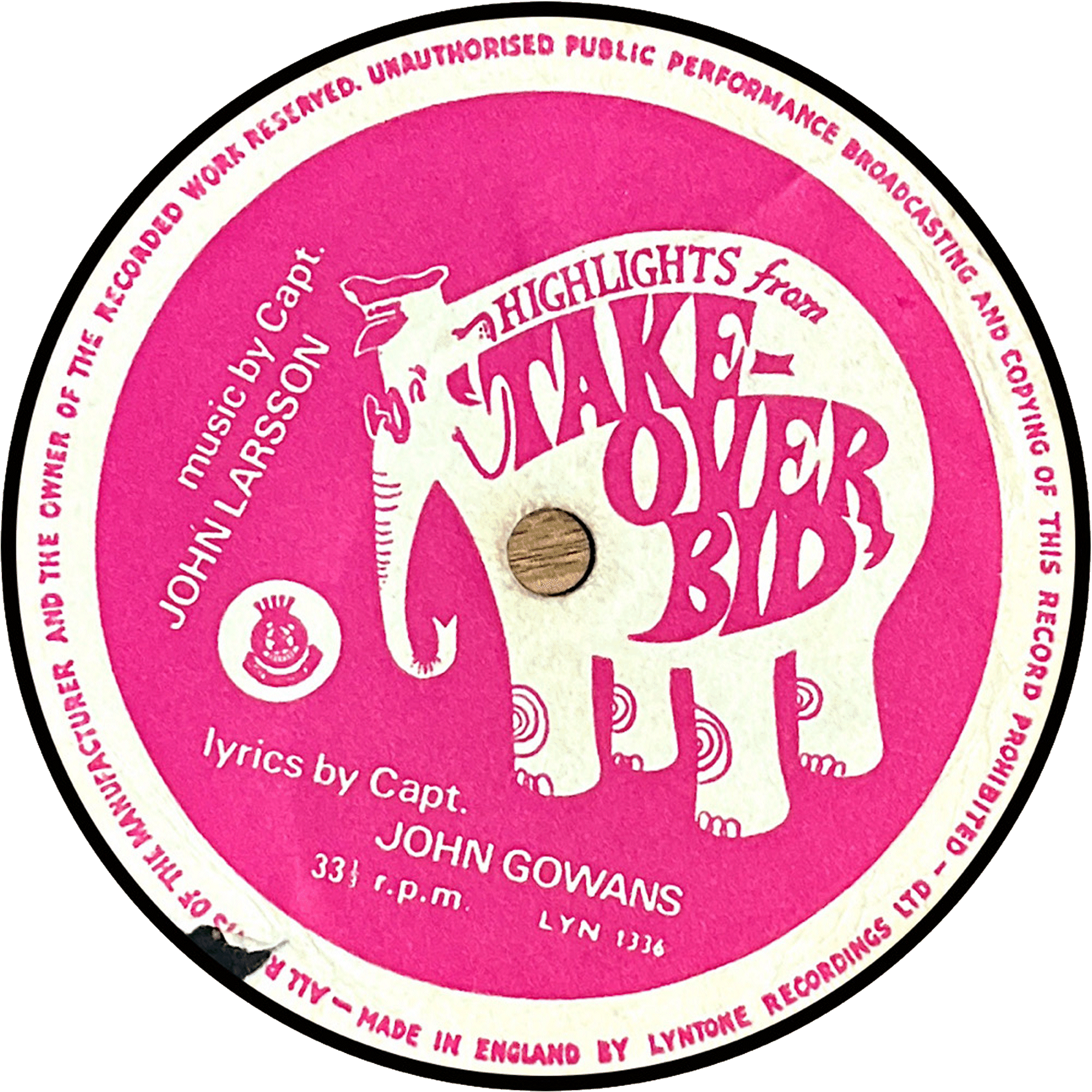 LYN1336 - Takeover Bid Promotional Disc