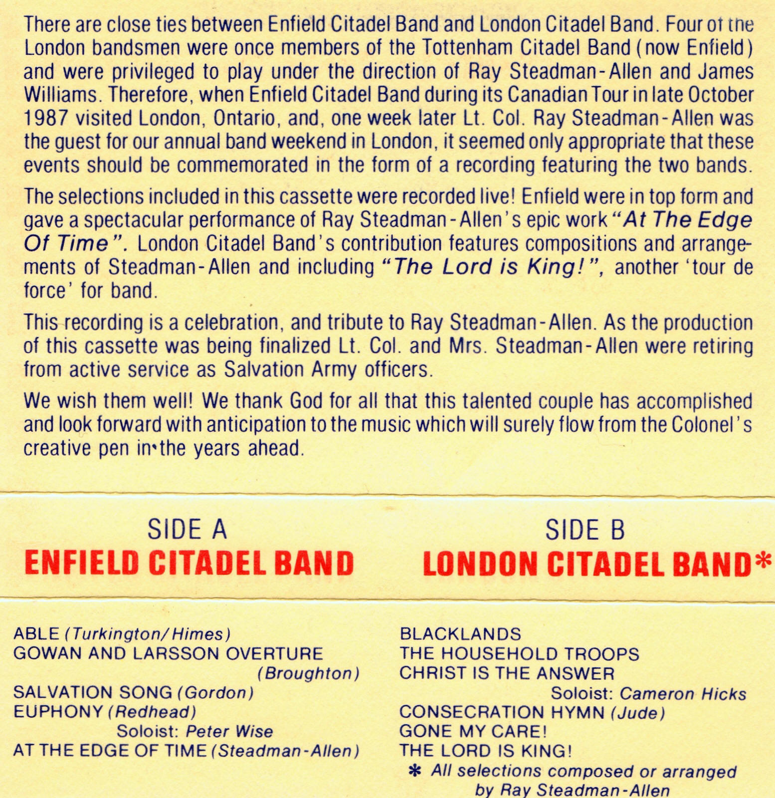 SALCB11 - Enfield & London (Ontario) Citadel Bands